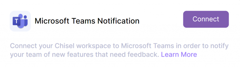 Microsoft Teams Integration - Chisel Help