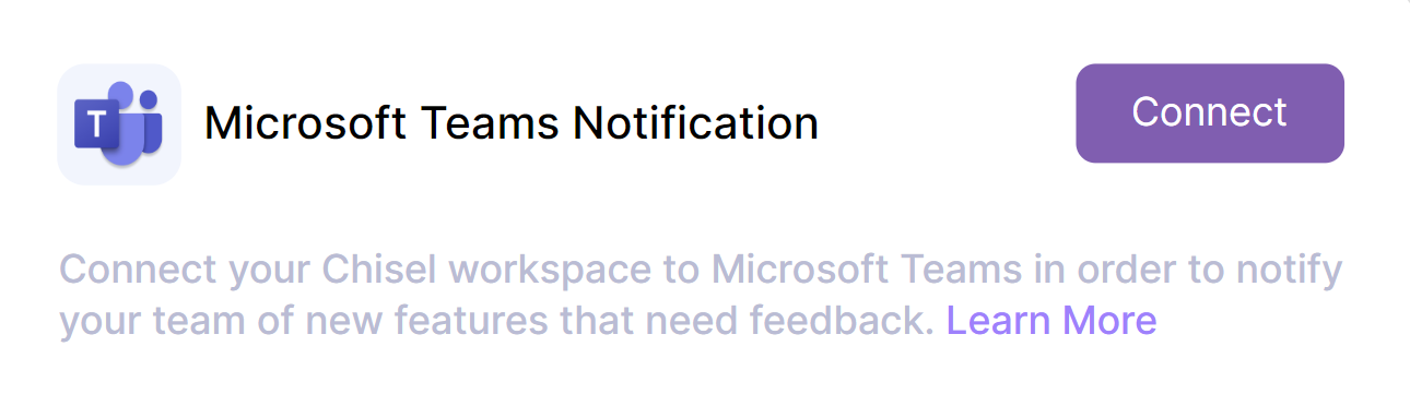 Microsoft Teams Integration - Chisel Help