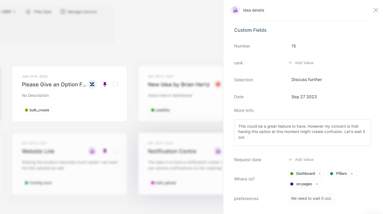 How To Add Custom Fields to Ideas in Idea Box - Chisel Help