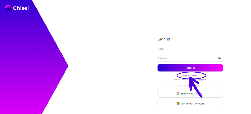 How Do I Reset My Password? - Chisel Help