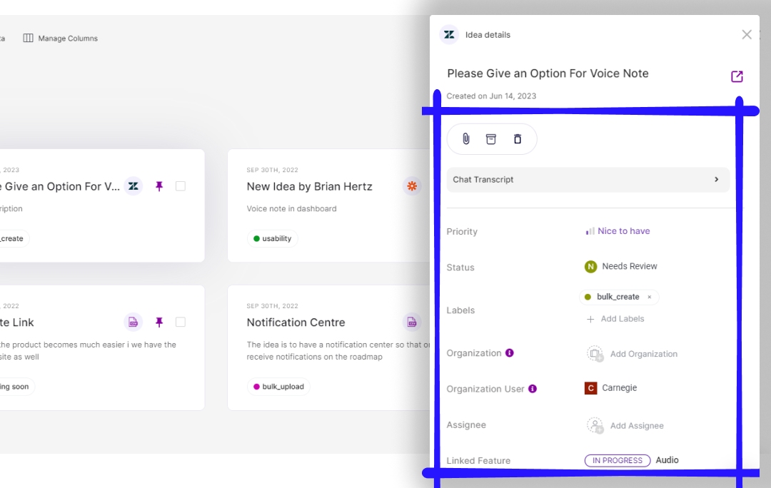 How To Use Idea Box - Chisel Help