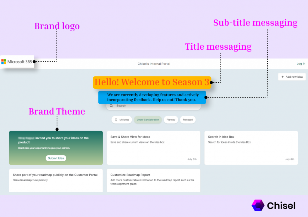 How To Use The Feedback Portal Chisel Help