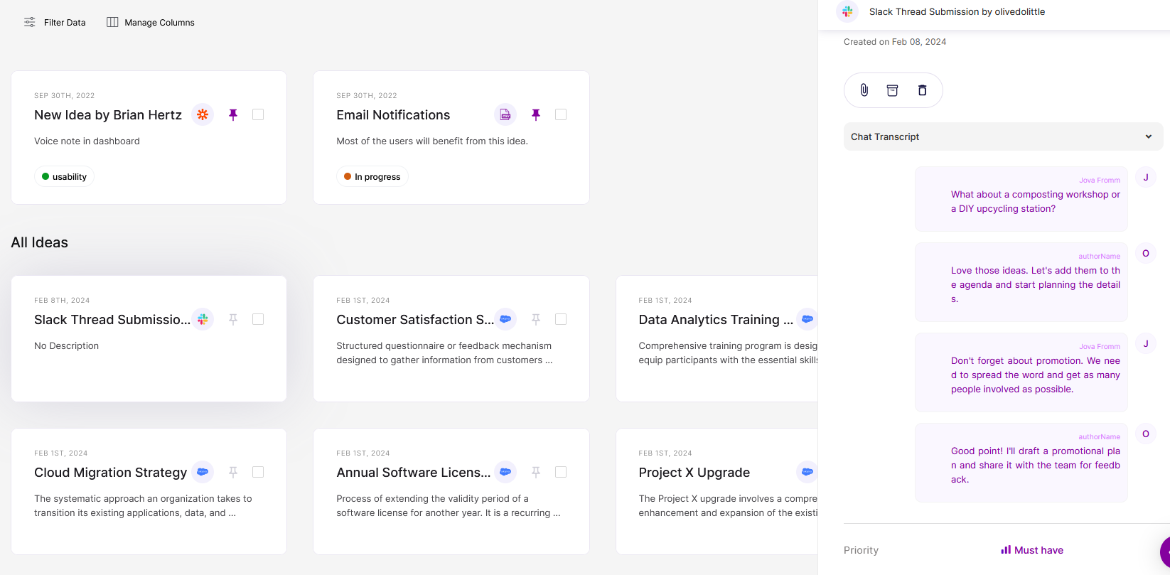 Slack Integration for Idea Box - Chisel Help