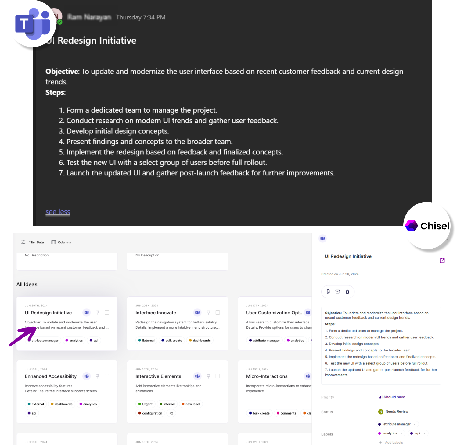 Microsoft Teams Integration for Idea Box - Chisel Help