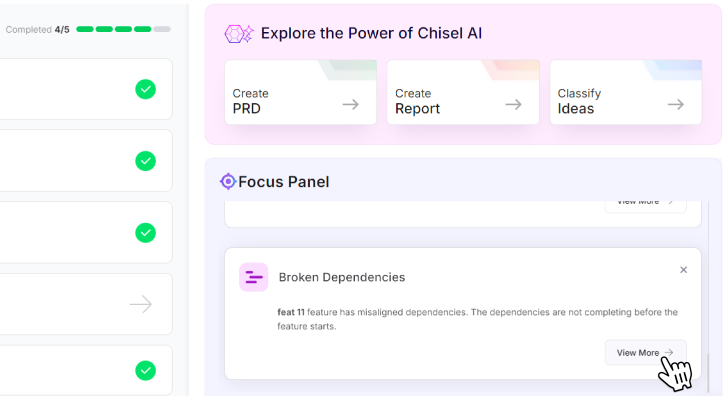 Focus Panel - Chisel Help