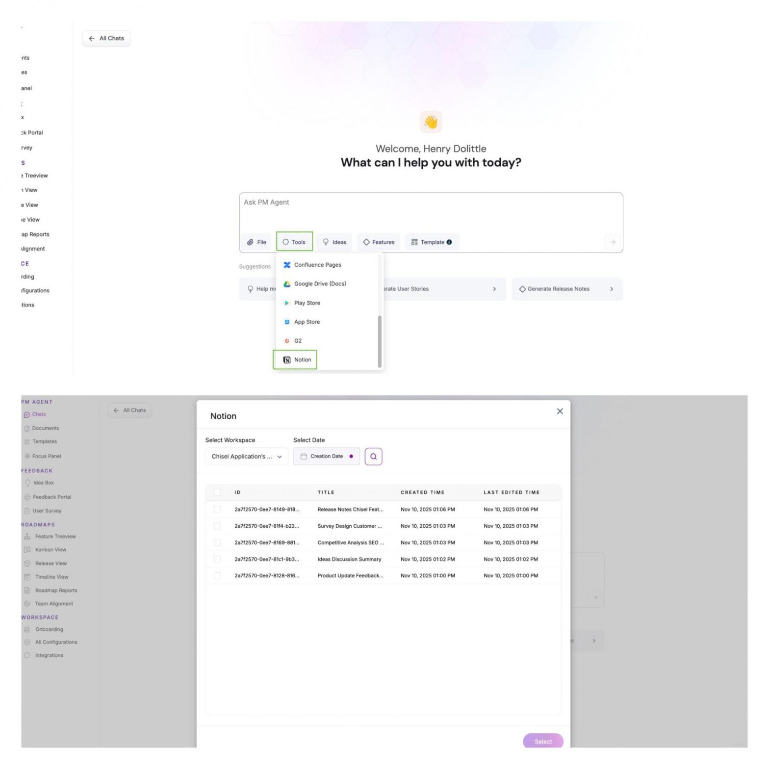 Notion Integration - Chisel Help